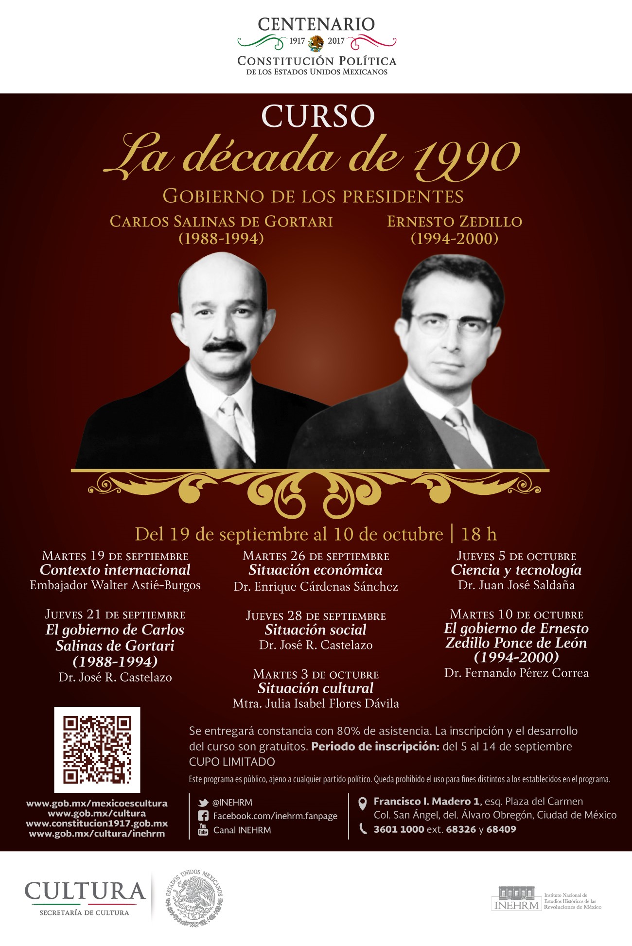 Curso "La década de 1990. Gobierno de los presidentes Carlos Salinas de ...